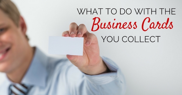 What To Do With Business Cards