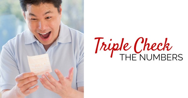Triple Check The Numbers